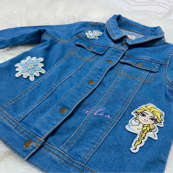 Jackets & Coats | Jean Jacket Elsa Frozen | Poshmark